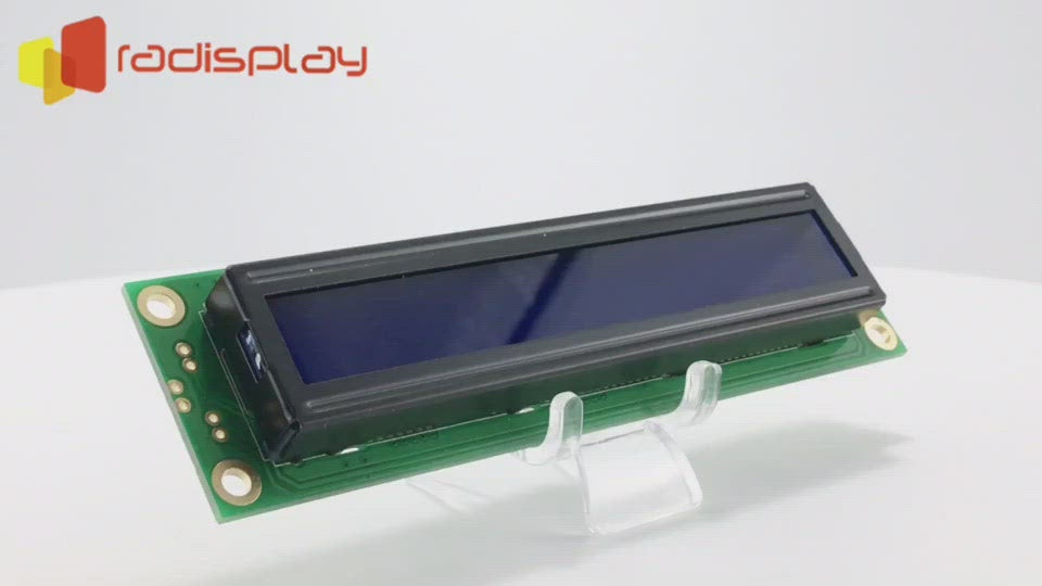 16x1 LCD Display Module, 1601 Character (Alphanumeric) Display – Radiant Electronics Limited