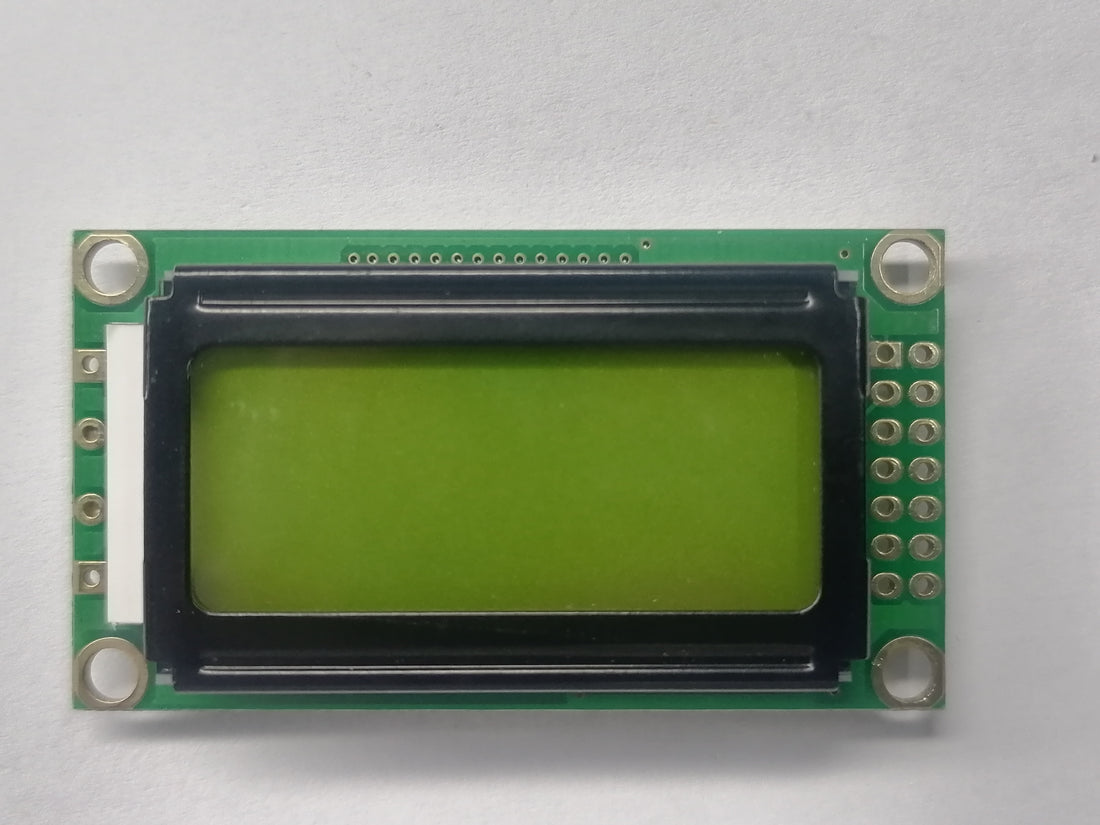 8x2 LCD Display Module, 0802 Character (Alphanumeric) Display – Radiant ...